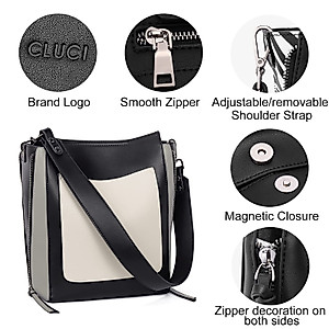 CLUCI Hobo Bags for Women Soft Leather Bucket Tote Purse and Handbag Designer Ladies Crossbody Shoulder Bags Zebra Pattern PVC