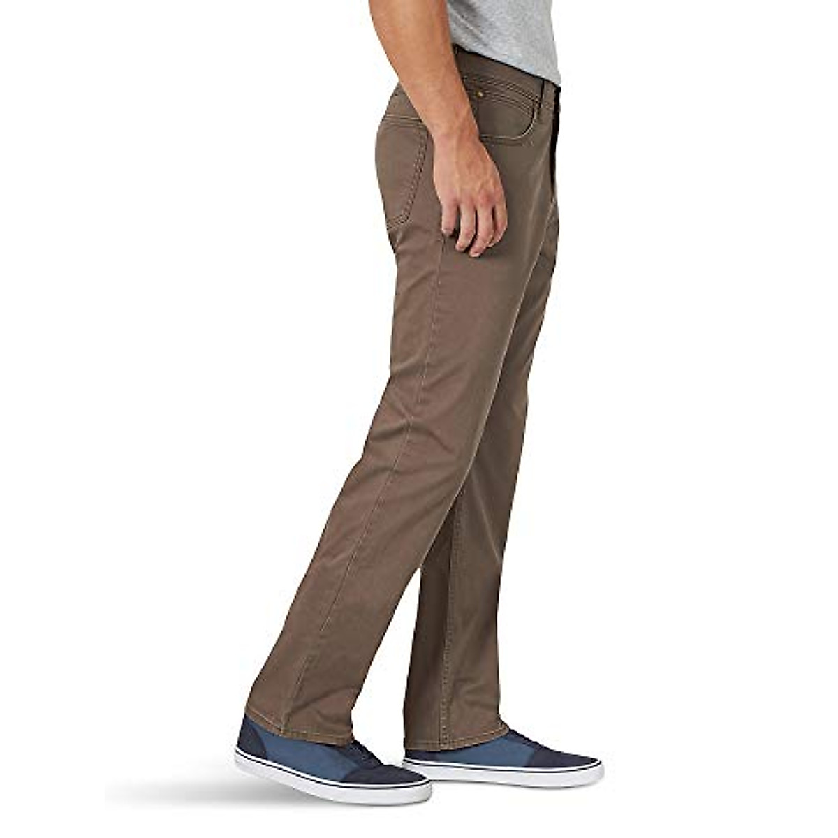 Wrangler Authentics mens Straight Fit Twill Pant , Major Brown , 34W x 32L