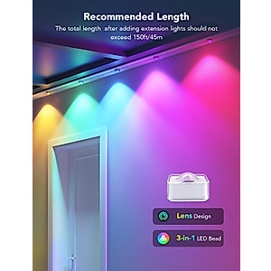 Govee 16.4ft Lights with Clips and VHB Glue for RGBIC Permanent Outdoor Lights H705A, H705B and H705C