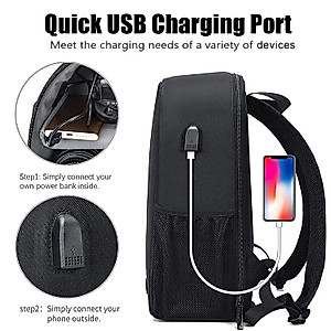 Cwatcun Camera Backpack with USB,Rain Cover,fit 15.6" Laptop,Anti-Theft Rear Open Camera Bag,Waterproof Camera Case with Tripod Straps for Canon Nikon Sony DSLR SLR Photography Bag Unisex(III-L-Black)