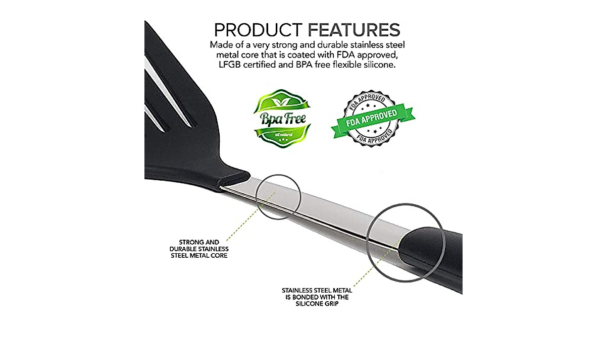 Heat Resistant Silicone Spatula for Versatile Cooking