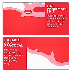 Luxshiny Large Cutting Board Fruit Chopping Board Small Cutting Boards Plastic Kitchen Cutting Boards for Vegetable Fruit Bread Chopping Boards Fruit- Shaped Serving Board