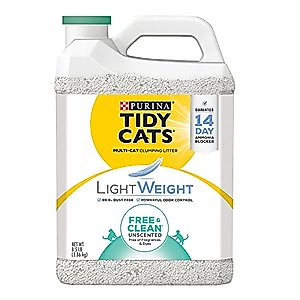 Purina Tidy Cats Lightweight Free & Clean with Ammonia Blocker Clumping Cat Litter - 8.5 lb. Jugs