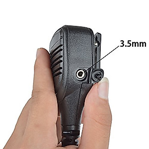 Guanshan VBLL Heavy-Duty Remote Speaker Microphone Shoulder Mic for XPR3000 XPR3300 XPR3300e XPR3500 XPR3500e