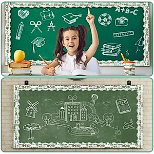 60 Pcs Boho Inspirational Quotes Bulletin Board Border Motivational Bulletin Board Decoration Inspirational Border Paper Scalloped Quote Border for Classroom Office Wall Decors, 12 x 3 Inches