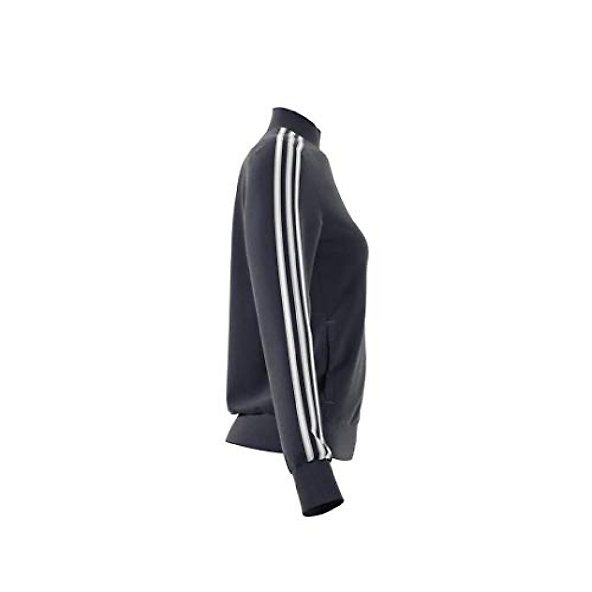 adidas Women’s Essentials 3-stripes Tricot Track Jacket, Legend Ink/White, X-Small