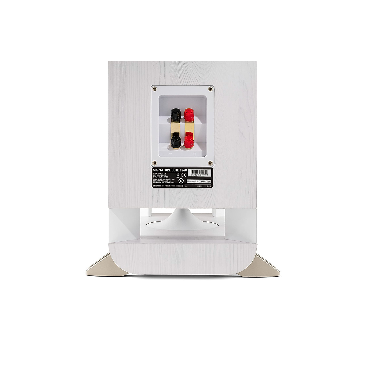 Polk Signature Elite ES60 Tower Speaker - Hi-Res Audio Certified, Dolby Atmos & DTS:X Compatible, 1" Tweeter & Three 6.5" Woofers, Power Port Technology for Effortless Bass, Elegant White-Washed