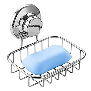 ARCCI Suction Cup Shower Caddy 3 Pack, Stainless Steel Bathroom Storage Shower Organizer Shelves, Suction Bar Soap Dish Holder & Bath Hook, Shower Shelf Basket for Inside Shower, Bathroom Organization