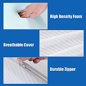 HOMBYS Twin to King Bed Converter Kit Bed Bridge with Removable Cover, Supportive Foam Split King Gap Filler for Adjustable Bed, Mattress Bridge Bed Connector for Stayover, Family Room