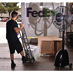 Luma Comfort MF26B High Power Misting Fan – All Metal 26” with 1000 Sq Ft Cooling & 5 Gal Tank