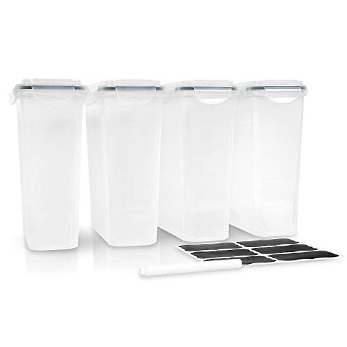 Cereal Containers Storage Set Large (6 Pack) Airtight Food Storage Containers for Kitchen & Pantry Organization, Cereal Storage Container Set for Crunchiness, 6 Pack