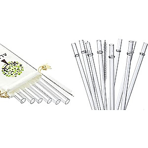 ALINK 10 Tritan Reusable Straws + 6 Tritan Smoothie Straws