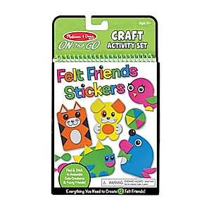 Melissa & Doug On the Go Felt Friends Craft Activity Set With 188 Felt Stickers - FSC Certified