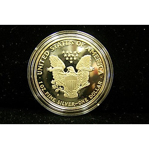 1986-S American Proof Eagle Silver Dollar W/Box & COA