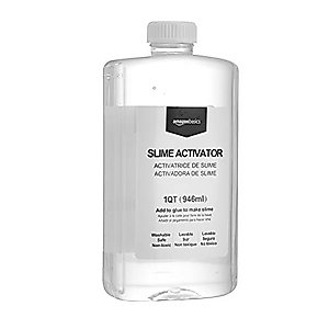 Amazon Basics Slime Activator Solution 1 QT (946ml), Baking Soda, Transparent