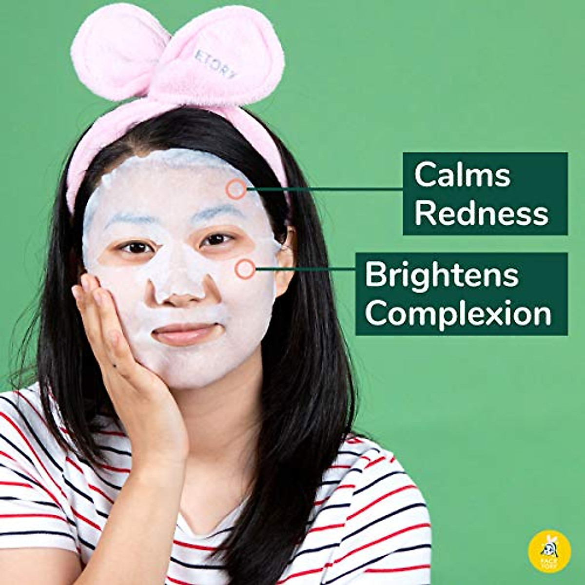 FACETORY Collection Facial Mask Set - Hydrating, Purifying, Soothing, Moisturizing, Revitalizing - Soft, Form-Fitting Face Masks, For All Skin Types, Pack of 5 Sheet Masks