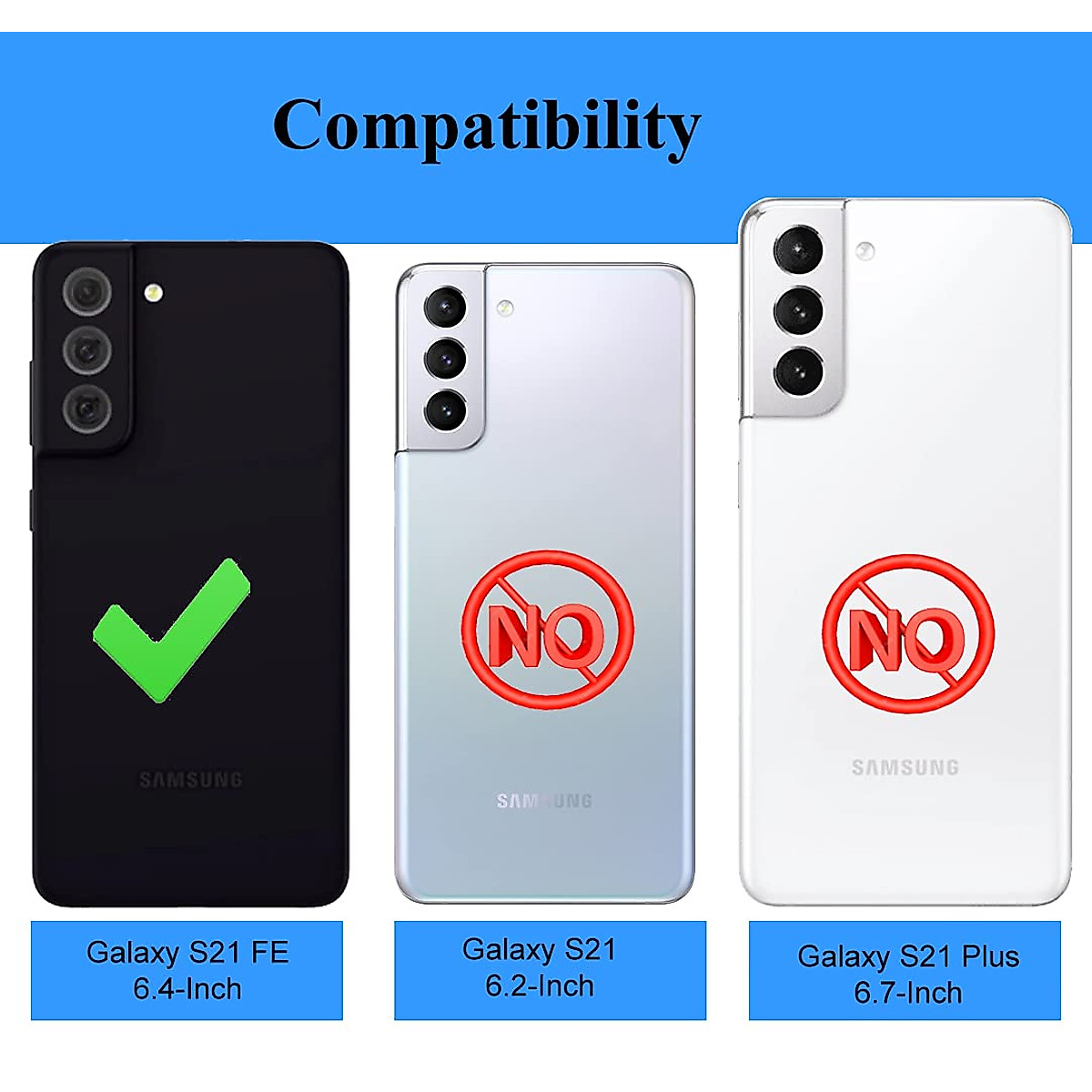 Dahkoiz for Samsung Galaxy S21 FE 5G Case, and Glass Screen Protector, Dust Proof Port Cover, Full Body Protection Durable Rubber Cover Phone Case, Teal