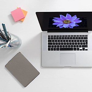 SSD Enclosure Sandblasting Oxidation Staining SSD Hard Drive Adapter Box 6Gbps Ultra Thin for Computer for Hard Drive (Gray)