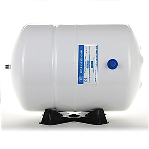TankPAC RO-122 Reverse Osmosis Tank 3.2 Gallon, PAE RO Tank for Under Sink Water Filter System, Pre-pressurized Water Tank 1/4" NPT, NSF-58, White