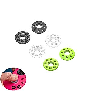 Precision Rings, Aim Assist Motion Control Controller Rings for PS5, PS4, Xbox, Switch Pro, Scuf Controller Accessories Soft Hard Joystick Thumbstick Rings Silicone (6)