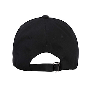 Space Force Hat Unisex Cotton Baseball Hats for Men and Women（ Black ）