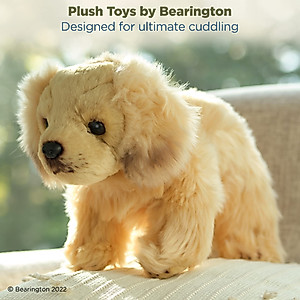 Bearington Goldie The Golden Retriever Stuffed Animal, 13 Inch Stuffed Puppy
