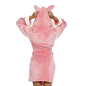 6313-Bunny-L Just Love Critter Robe / Robes for Women, Bunny (Velour), Large