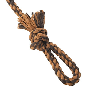 Carhartt Pet Toys Rubber Ball Dog Rope Pull, Durable Pull for Dogs, Carhartt Brown/Dark Brown