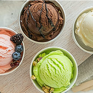 BALCI - 16oz Ice Cream Containers with Silicone Lids (Set of 4) - 1 Pint Each Freezer Food Storage Containers, Reusable, LeakProof, For Homemade IceCream Containers - Blue, Red, Green, Purple