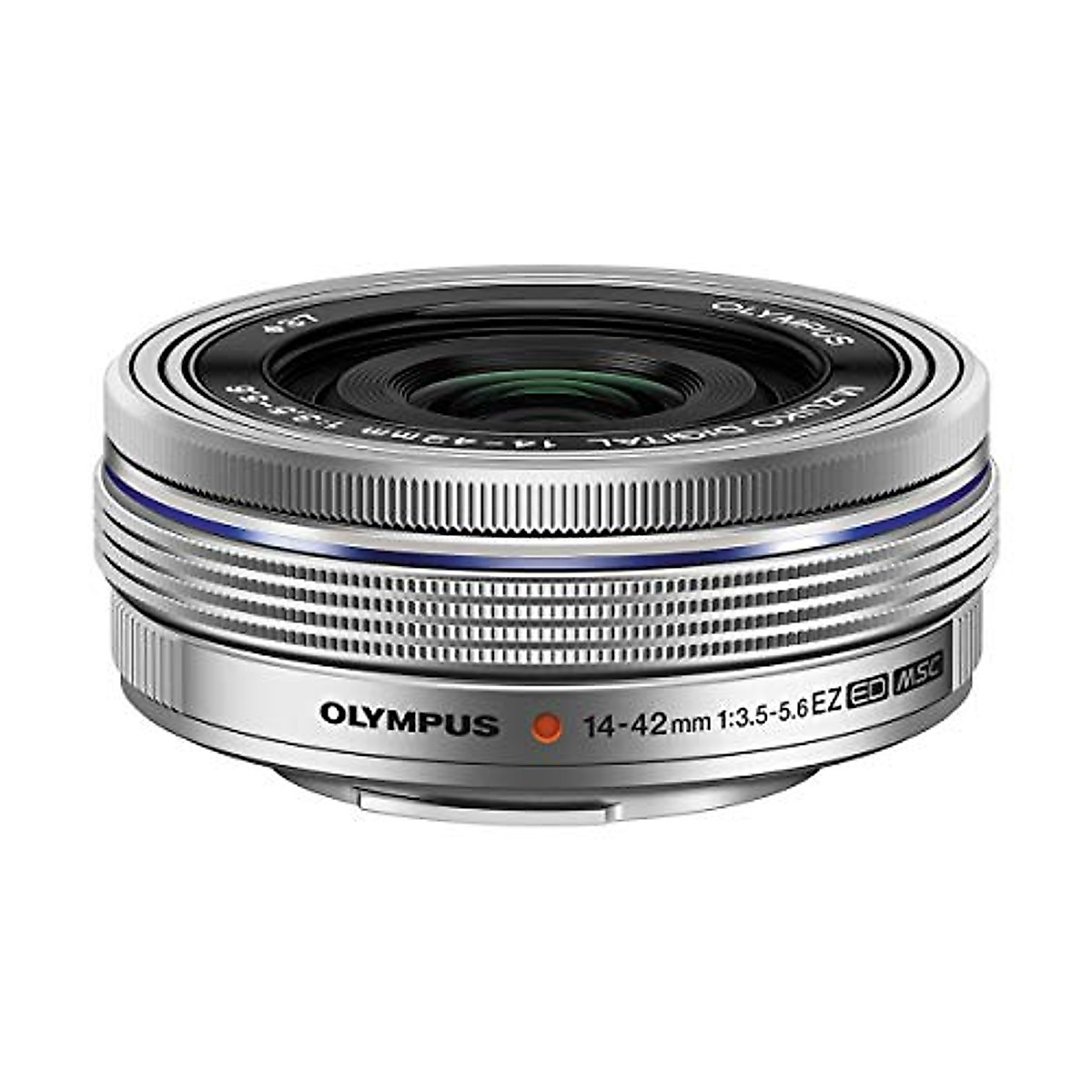 OM SYSTEM OLYMPUS M.Zuiko Digital 14-42mm F3.5-5.6 EZ Silver For Micro Four Thirds System Camera, Compact 3x zoom Lens
