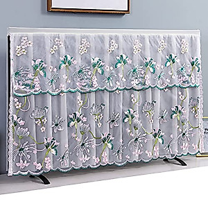 YIJIAFEIFEI LCD TV Display Dust Cover for Dustproof and Decorative Proof Curved/Flat TV Screen Protector with Front Flap Breathable Outdoor Tv Cover Indoor(Size:40 inch)