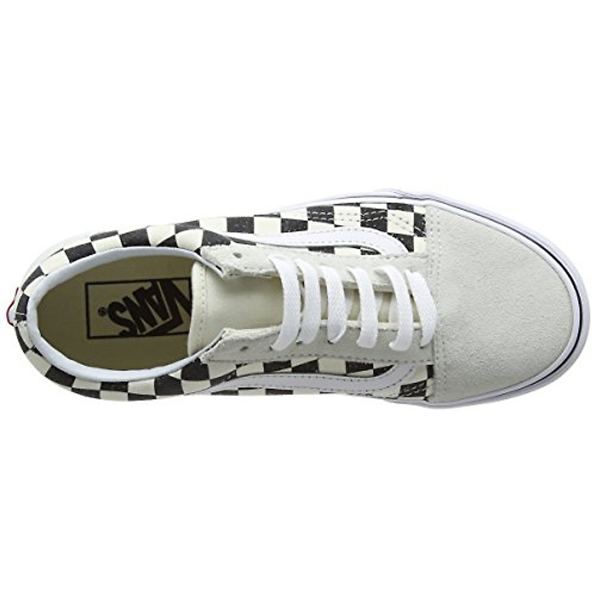 Vans Unisex Low-Top Sneakers, Off-White ((Checkerboard) White/Black 27k), 7 US Men
