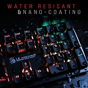 Bloody B820 Optical Mechanical Gaming Keyboard with Individually Backlit RGB LED Keys Wired, 104 Keys Standard, Red Switch - MX Red Equivalent for Windows PC and Laptop