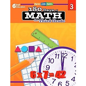 Shell Education 180 Days of Math for Third Grade (180 Days of Practice)
