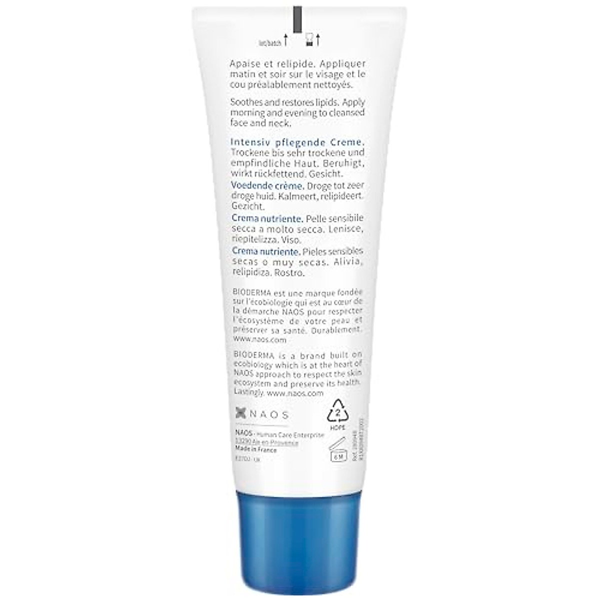 Bioderma - Atoderm - Nutritive - Nourishing Face Cream - Soothes Discomfort - Face Moisturizer for Dry to Very Dry Sensitive Skin, 1.33 Fl Oz (Pack of 1)