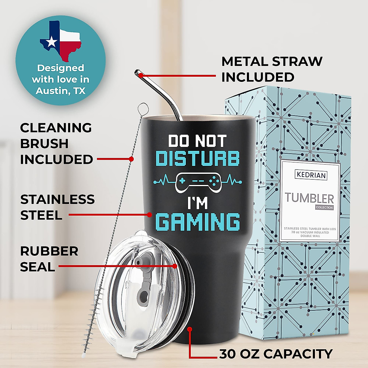 Gaming Tumbler 30oz, Funny Gaming Mugs, Gamer Gifts For Gamers, Gift For Gamers Men, Gamer Boy Gifts, Gamer Gifts For Teen Boys, Gamer Gifts For Him, Gamer Dad Gifts Gaming Gifts For Boyfriend