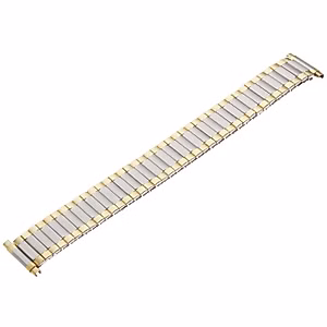 Timex Men's Q7B744 Two-Tone Stainless Steel Expansion 16-20mm Replacement Watchband