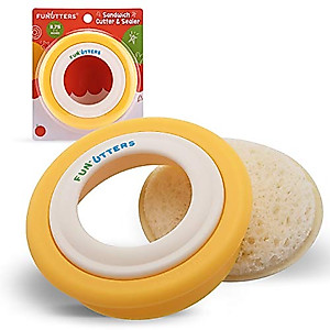 FUNUTTERS Sandwich Cutter and Sealer, 3.75'', Uncrustables Maker, Sandwich Decruster and Sealer for PB&J Crustless Sandwiches