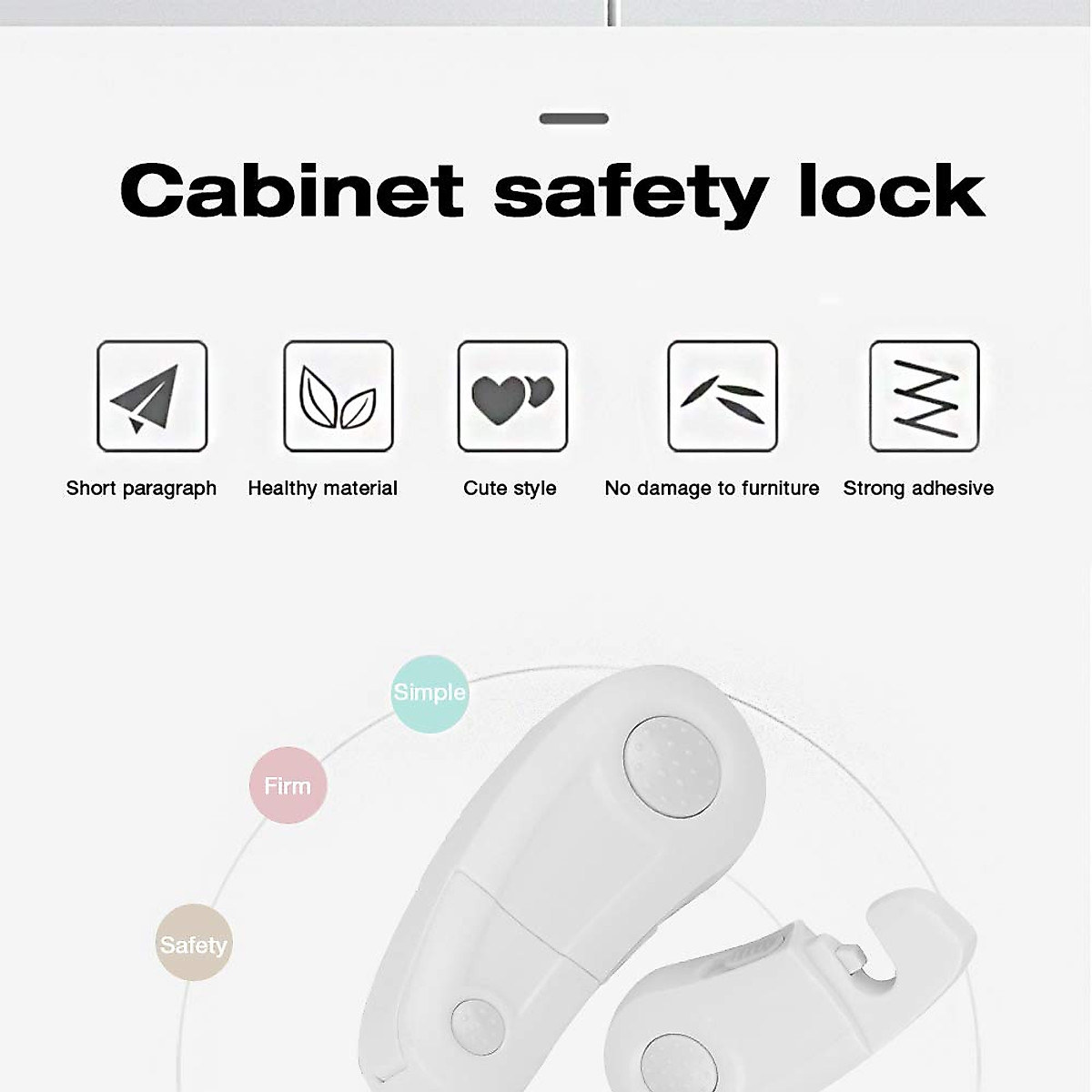 Baby Safety Magnetic Cabinet Lock Set,Child Safety Locks For Cabinets, Doors, Drawers,Cabinet Locks For Babies 6 Childproof Safety Locks, For 2 Keys No Drilling & Screws