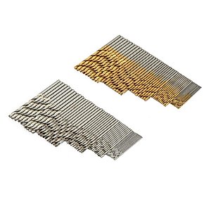 100pcs HSS Drill Bit, Coated Drill Bit, White Drill Bit Set High Speed Steel