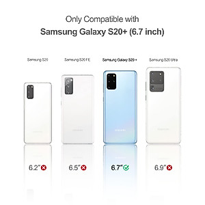 SURITCH for Galaxy S20 Plus Case, [Built-in Screen Protector] Marble Full-Body Protection Shockproof Rugged Bumper Protective Case for Samsung Galaxy S20 Plus 5G 6.7 Inch (Gold Marble)