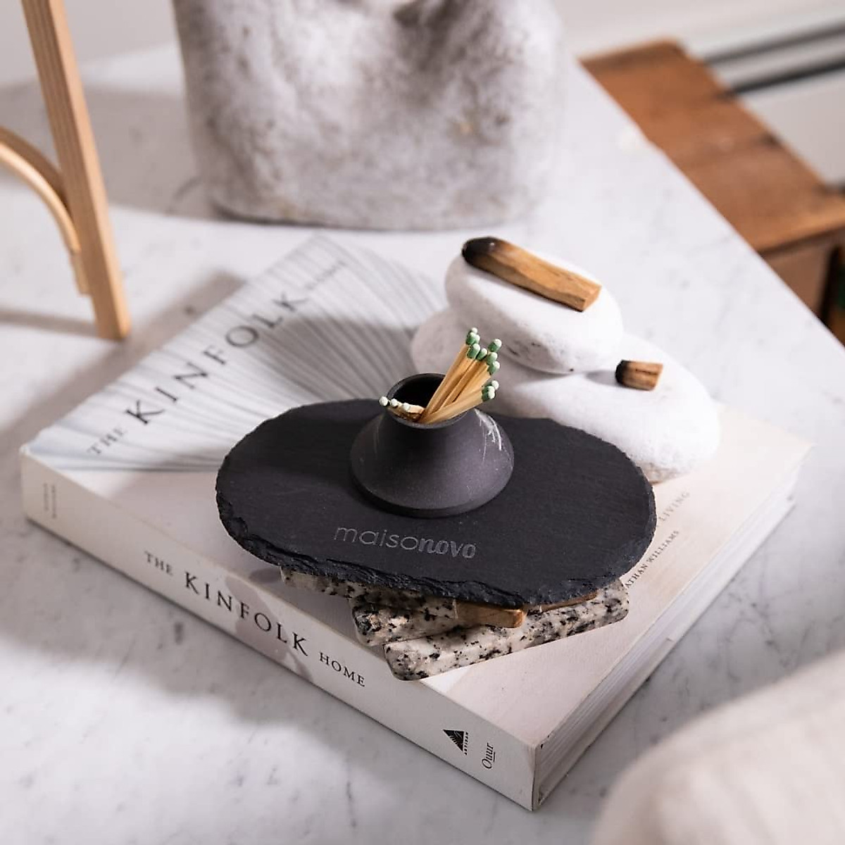 MaisoNovo Glass Soap Dispenser & Bathroom Counter Tray | Bathroom and Kitchen Set w.Dish Soap Hand Soap and Vintage Lotion Dispenser Set Waterproof Labels & Bathroom Trays for Counter & Soap Dispenser