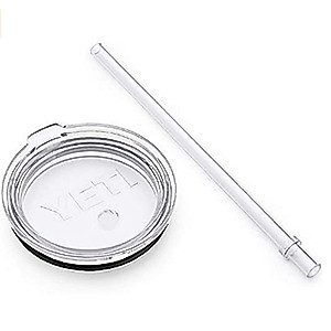 Rambler Shatter-Proof Dishwasher-Safe Replacement Yeti Lid and Straw 30OZ