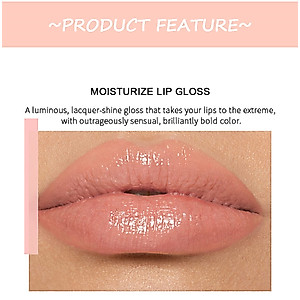 MAEPEOR Moisturizing Lipgloss Set 6PCS Smooth Hydrating Lip Gloss Neutral Nude Nourishing Glossy Lipgloss for Women and Girls (Moisturizing, 6PCS Set B)