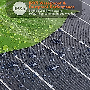 VTONCE 60W Solar Panel, Portable Foldable Solar Charger Kit with PD60W / USB QC3.0 / 18V DC Output for Power Station Generator, Phones, Laptops, Suitable for Outdoor, RV Travel, Camping and Home