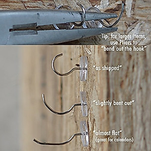 CraZy TACKz 96 Tacks - 2 in 1 Push pin Hook tack - Push pins Thumb Tacks New Invention Hang 100's of Items Interior or Exterior Decor at Home School Office DIY for Party or Holiday (96pc)