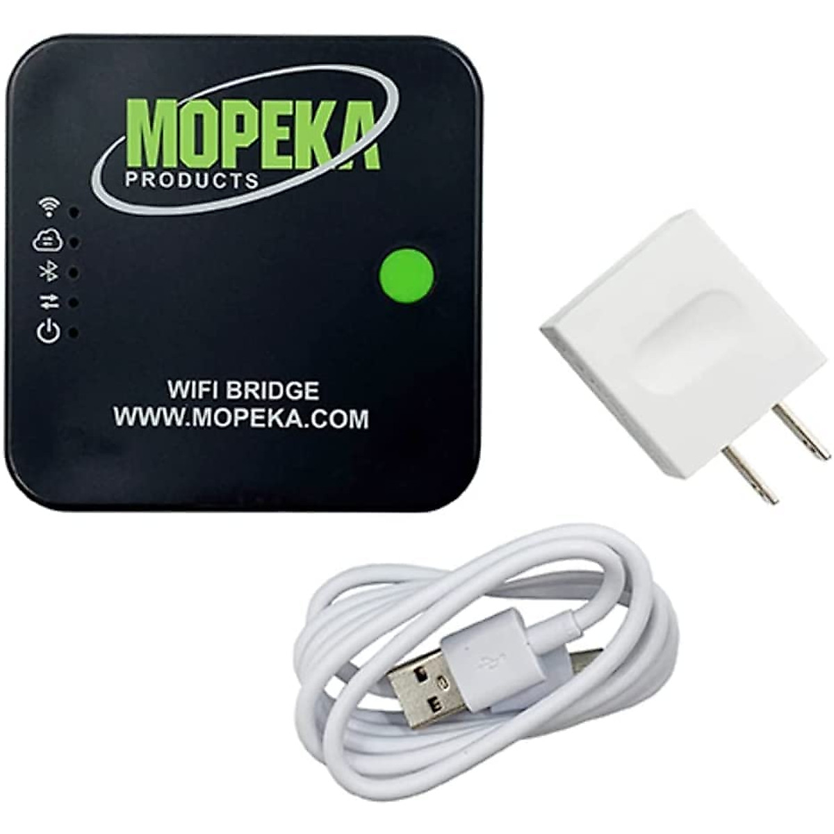 Mopeka Pro Check Bundle - 1 Pro Check Sensor and 1 Wifi Bridge/Gateway - Wireless Propane Gauge for your RV, BBQ Grill, and Patio Heater LPG Tanks - Monitor Propane Levels with the Free Tank Check App