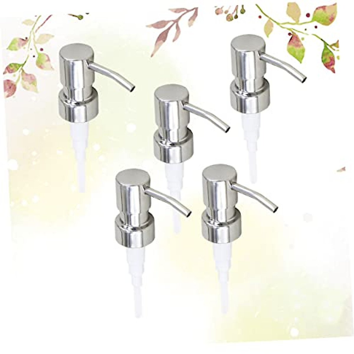 BETOOKY 5pcs Toiletries Bottle Jar Top Adapter Hand Soap Pump Replacement Bottle Pumps Foaming Soap Dispenser Foaming Soap Pump Dispenser Pump Head Foam Pump Lotion Bottle Travel Liquid