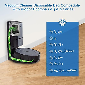 JoyBros 10 Pack Vacuum Bags Compatible with iRobot Roomba i & s & j Series Replacement dust bag for iRobot Roomba i1+ i3+ i4+ i6+ i7+ i7Plus j7+i8+ s9