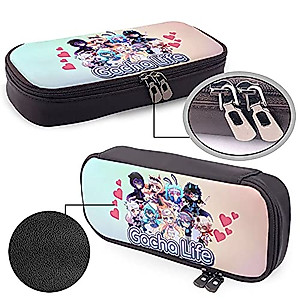 FUSTBIL Cute Large Pen Bag/Pencil Case Casual Cool Cute Student Learning Leather Custom Pencil Case Can Also Be Used As Purse Makeup Bag Fashion Pencil Case